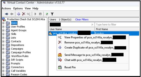 Administrator Editing User Properties