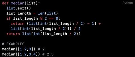 Python代码阅读（第28篇）：计算列表中位数 知乎