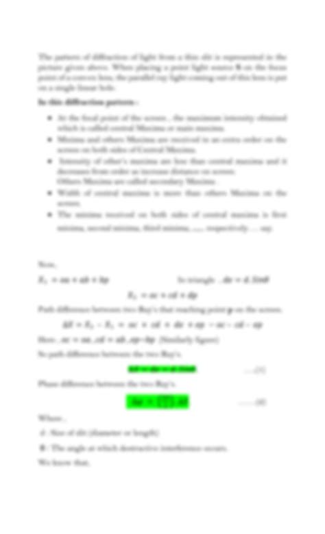 SOLUTION Experiment Diffraction Grating Studypool