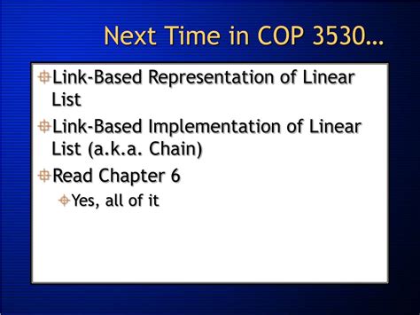 Ppt Cop 3530 Data Structures Algorithms And Applications Powerpoint