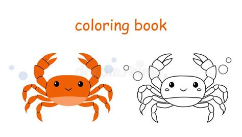 Simple Crab Coloring Pages