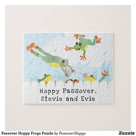 Passover Hoppy Frogs Puzzle Zazzle Passover Decorations Passover Table Setting Passover