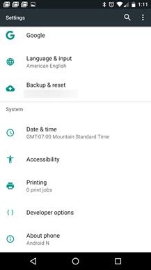 Android N Feature Spotlight The Redesigned Settings Menu Crams A Ton Of New Information Everywhere