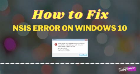 How To Fix NSIS Error On Windows TechMaina