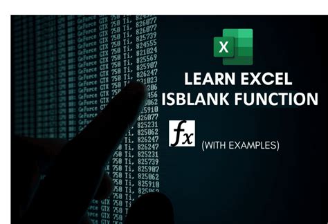 Excelsirji Data Analysis Tricks Excel Function Isblank