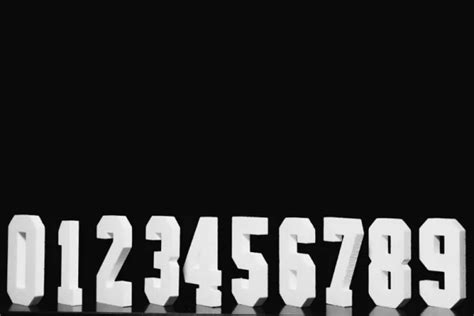 Numbers Naked Foam