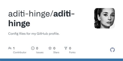 Github Aditi Hingeaditi Hinge Config Files For My Github Profile