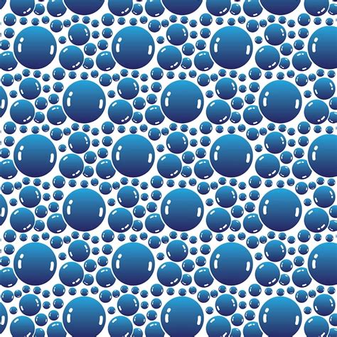 Premium Vector Soap Bubbles Seamless Pattern Vector Background