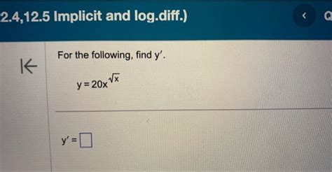 Solved For The Following Find Y Y 20xx Y Chegg Com