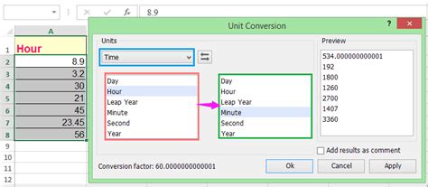 excel konvertierung zwischen zeiteinheiten stunden minuten sekunden