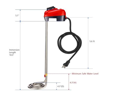 Kd 1300w Immersion Water Heater With Auto Shutoff Australia Ubuy