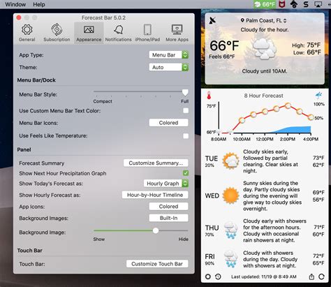how to add the weather forecast to your mac menu bar