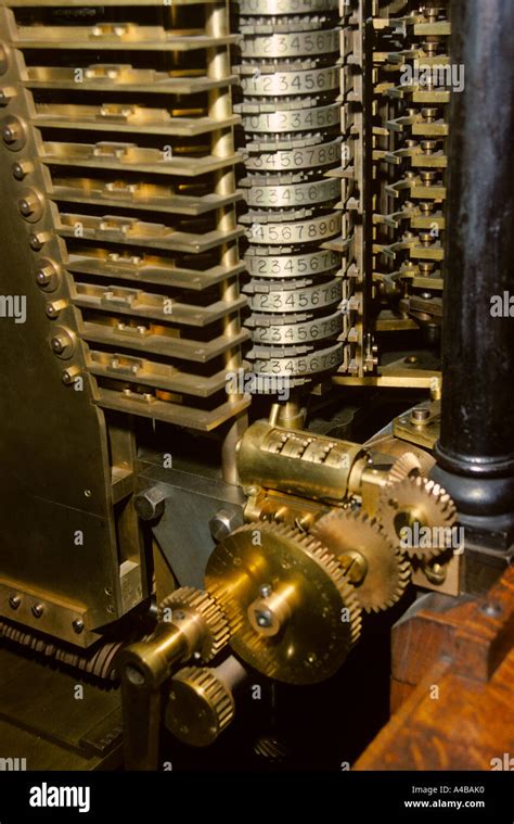 Partie De La Machine Analytique De Babbage Le Premier Ordinateur Jamais