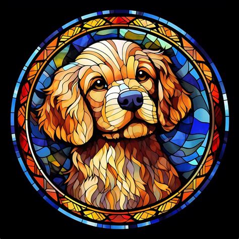 Cockapoo Stained Glass Images Free Download On Freepik