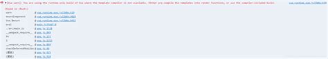 Vue报错you Are Using The Runtime Only Build Of Vue Where The Template