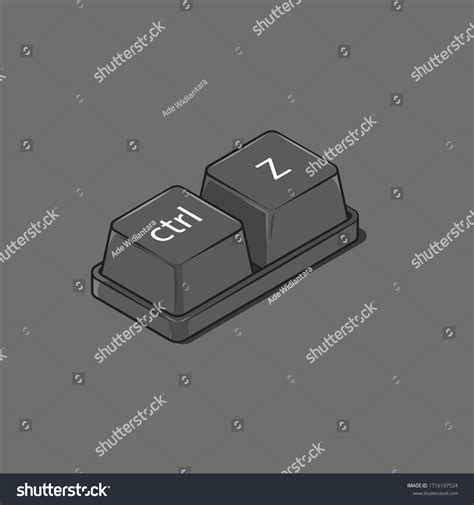 Ctrl Z Used Shortcut Undo Stock Vector Royalty Free Shutterstock