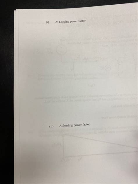 Solved Consider The Equivalent Circuit Of A Sych Chegg