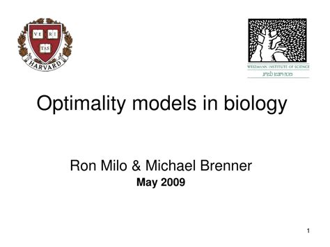 PPT Optimality Models In Biology PowerPoint Presentation Free Download ID