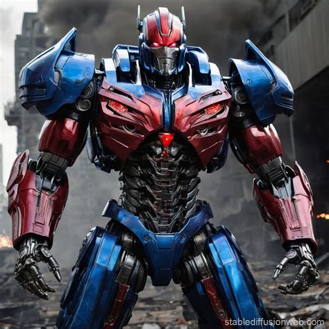 Robotic Hybrid Of Megatron And Ultron Stable Diffusion Online
