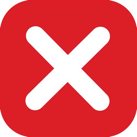Fill Red Cross Sign Icon Wrong Mark Red Cross X Symbol Red Grunge X Icon Cross Brush Sign