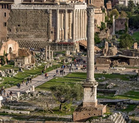 The Roman Forum In Italy Ancient Rome Basilicas Via Sacra