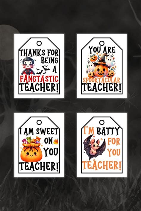 Cute Free Printable Halloween Tags For Teachers Life Is Sweeter By Design