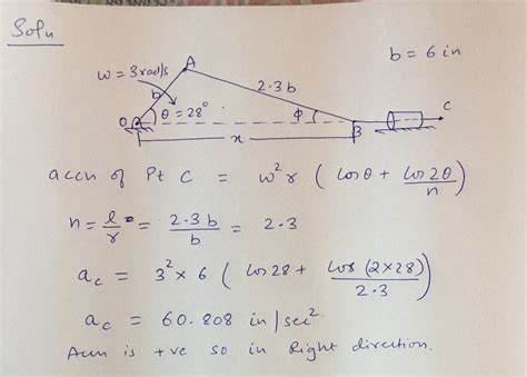 Solved Link Oa Is Given A Constant Clockwise Angular Velocity W 30