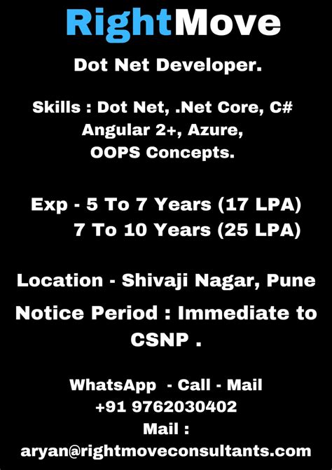 Dotnet Dotnetcore Angular Azure Oops Dotnetdeveloper Rightmove