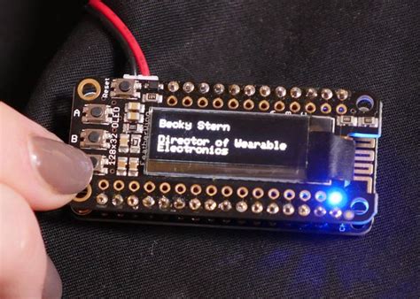 WiFi OLED Display Badge Electronic Gift Ideas Electrical Projects Electronic Circuit Projects
