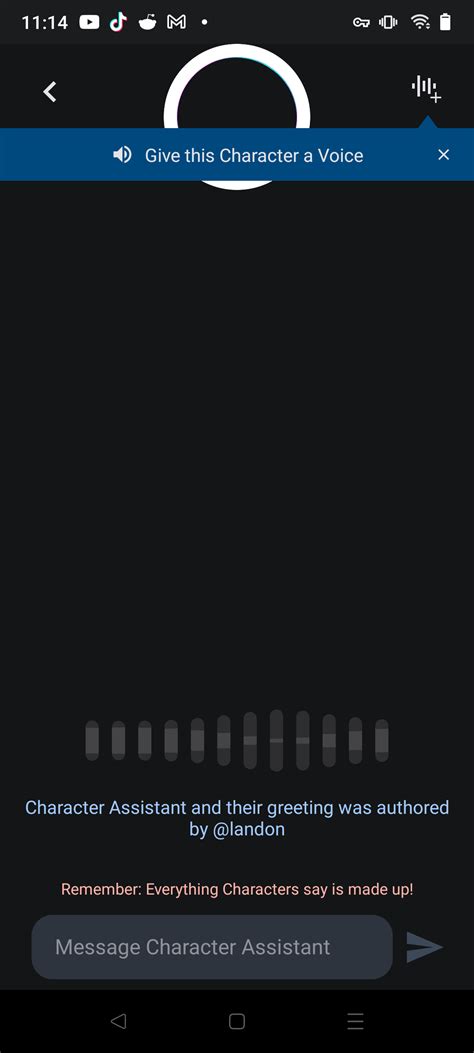 why can t i chat this specific bot r characterai