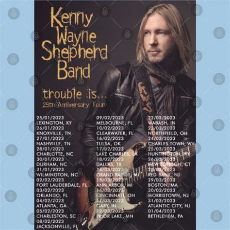 2023 Kenny Wayne Shepherd Trouble Is 2023 Concert Poster Set Sold By