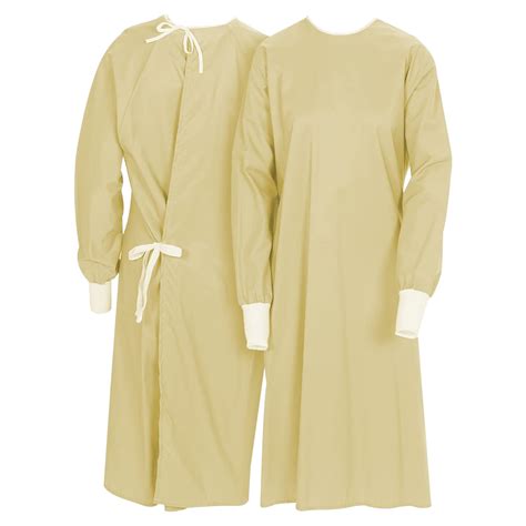 Reusable Isolation Gown Yellow Pack Of 6 Clothing