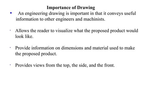 A Introduction Ppt Engineering Drawing PPT