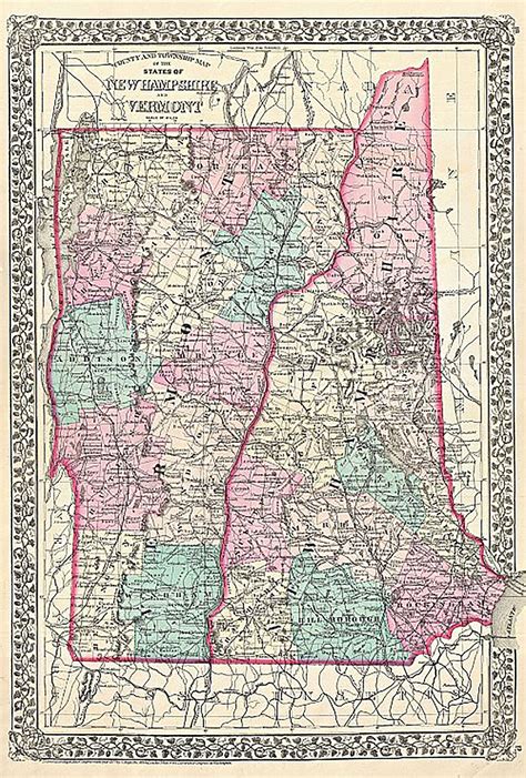 New Hampshire Historical Maps Tagged Vermont Historical Maps