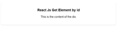 React Js Get Element By Id And Click Document GetElementById