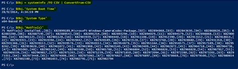 Powershell Get Windows System Info In Object Format