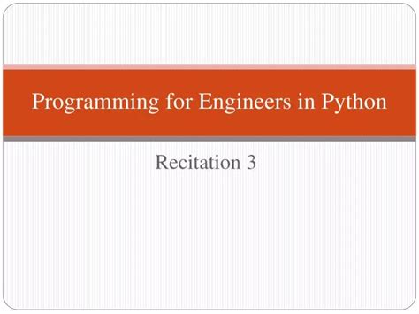 ppt programming for engineers in python powerpoint presentation free