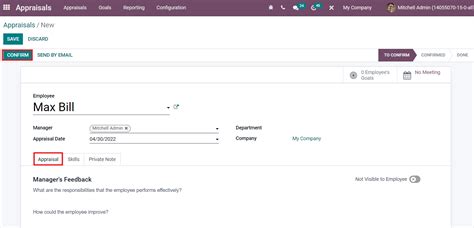 How To Create A New Appraisal With Odoo 15 Appraisals Module