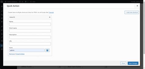 how to use quick action for pwa for wp pwa for wp documentation
