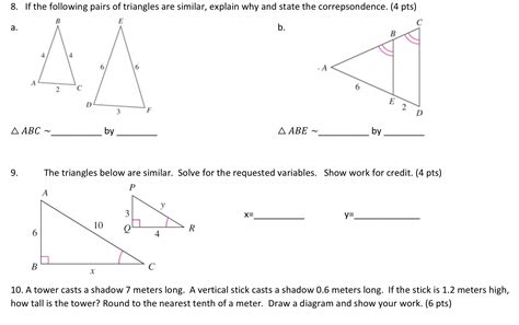 Solved A B ABC By ABE By 9 The Triangles Below Are Chegg Com