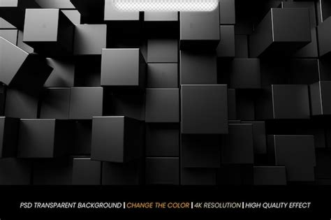 Psd Abstract Background With Cubes Volumetric Connection From Geometric Cubes Premium Ai