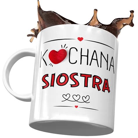 Kubek Dla Siostry Siostrzyczki na Urodziny Prezent z Nadrukiem ze Zdjęciem PoliDraw Sklep