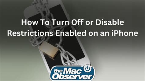 How To Turn Off Or Disable Restrictions Enabled On An IPhone YouTube