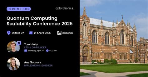 Quantum Computing Scalability Conference 2025 Nqcc Oxford Technology Park