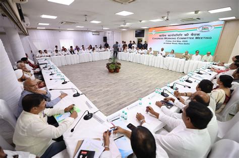 Cwc Discusses Pahalgam Attack Caste Census Kashmir Observer