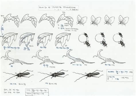 [총정리] 민화 그리기 초충도 양귀비와 도마뱀 맨드라미와 쇠똥구리