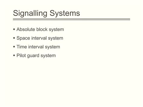 Railway Signalling And Interlocking Pptx Rail Travel Travel Type