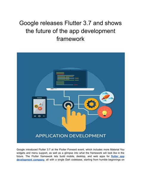 Ppt Flutter App Development Company Powerpoint Presentation Free