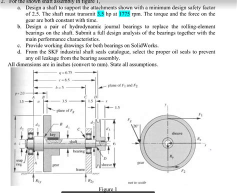 For The Shown Shaft Assembly In Figure 1 A Design A