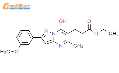 606116 31 8 9ci 7 羟基 2 3 甲氧基苯基 5 甲基 乙酯吡唑并[1 5 A]嘧啶 6 丙酸cas号 606116 31 8 9ci 7 羟基 2 3 甲氧基
